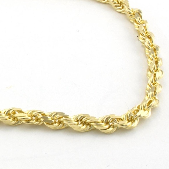 Accessories | Real Gold Rope Chain 3mm 22 Mens Necklace New | Poshmark